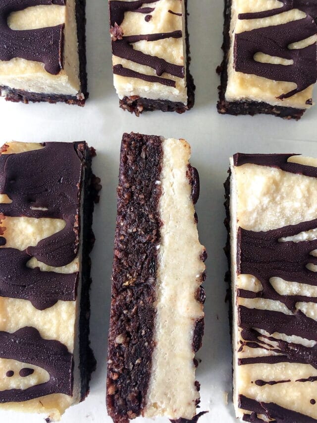 Brownie Cheesecake Bars - Wake Up and Kale