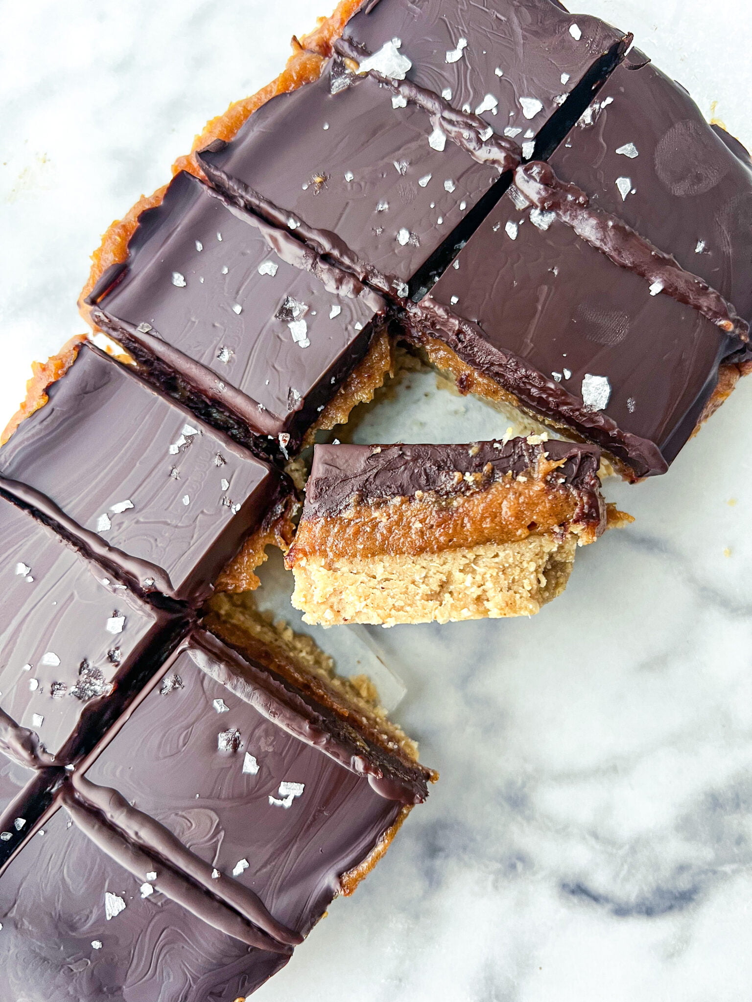 Easy Vegan Salted Caramel Slice (No-Bake, Healthy) - Wake Up and Kale
